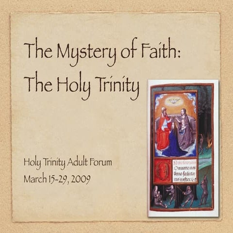 The Mystery of Faith: The Holy Trinity | PDF