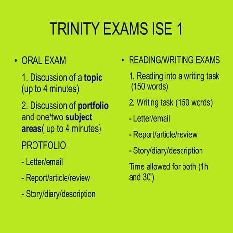 Trinity ise 1 | ODP