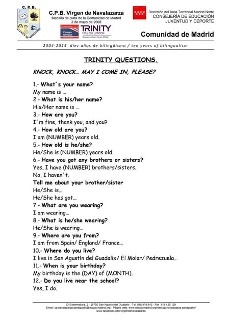 Oral exam questions | PDF