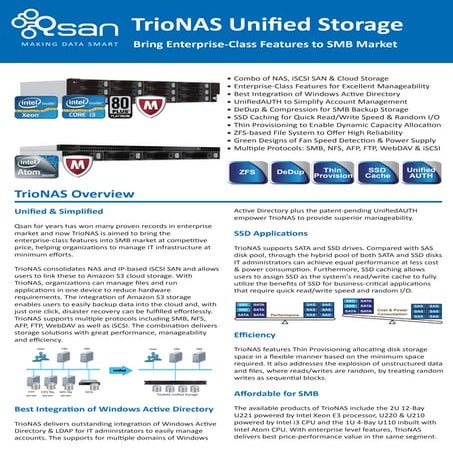 Trio nas qsan storage | PDF | Cloud Computing | Internet