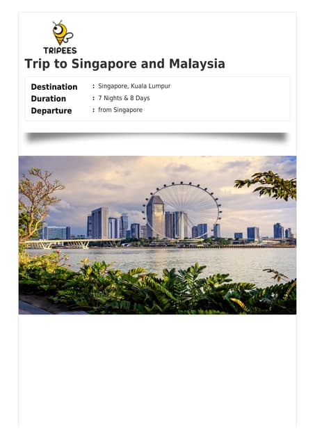 Singapore Tourist Guide 2025 for Beginner | PDF