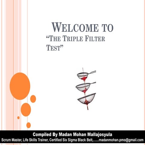 Triple Filter Test | PPT