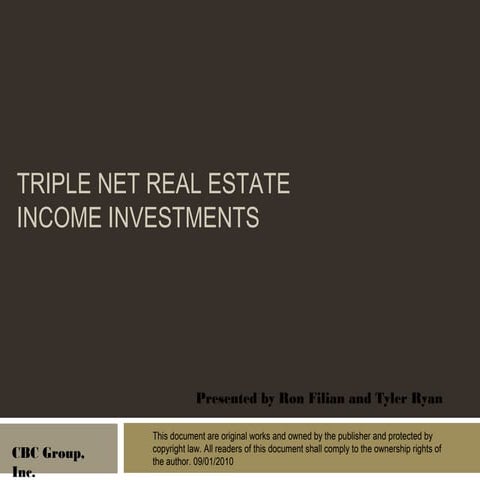 Triple Net Real Estate Income | PPT