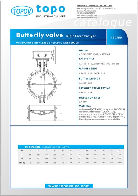 Triple offset butterfly valve weld 150 lb catalogue topo valve | PDF