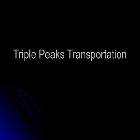 Triple Peaks Transportation | PPT
