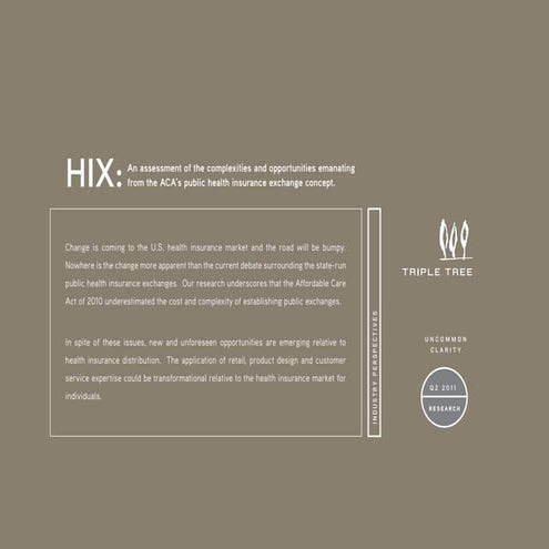 HIX: Health Insurance Exchanges | PDF | Health Insurance | Insurance