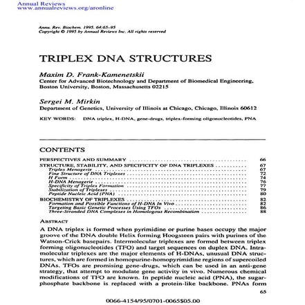 Triplex dna 1 | PDF
