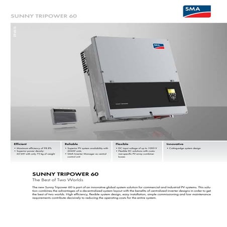 SMA 60kW Tri Power | PDF