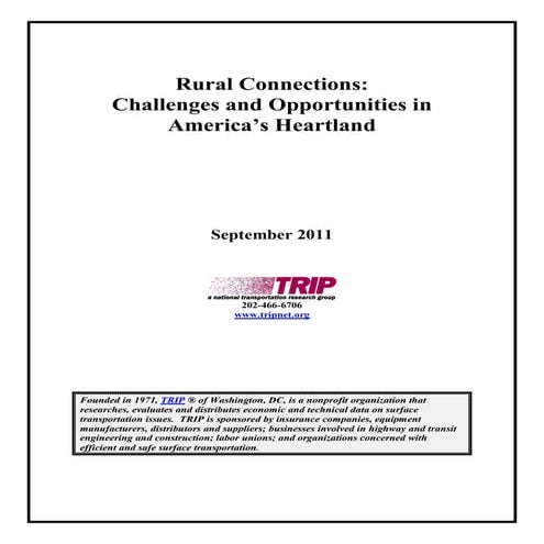 Rural Connections: Challenges and Opportunities in America’s Heartland ...