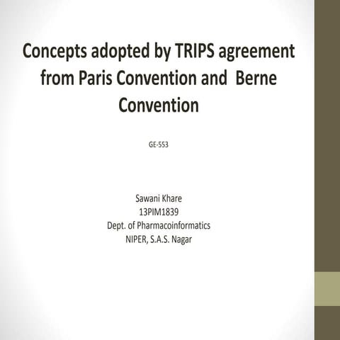 Trips seminar | PPTX