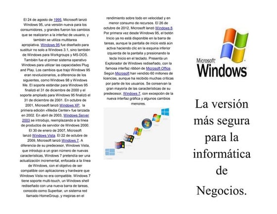 Triptico windows | PDF