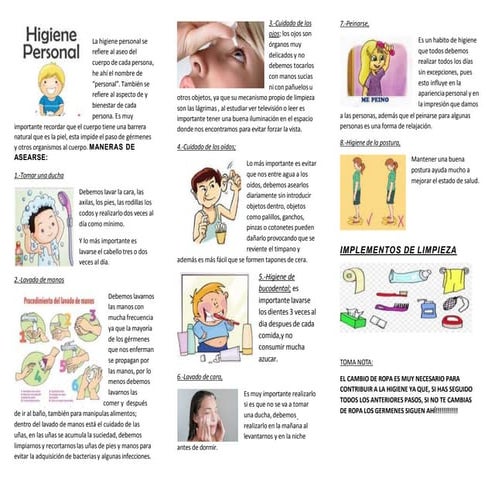 Enfermedades causadas por falta de higiene personal | PPTX