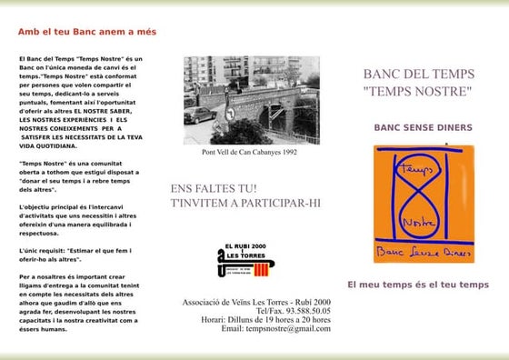 TRÍPTICO "TEMPS NOSTRE" | PPT