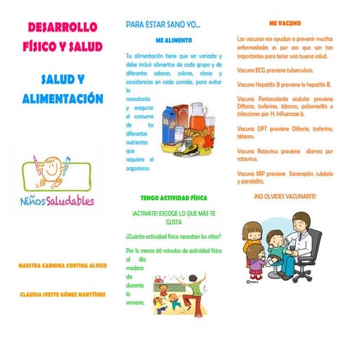 Triptico de salud | PDF