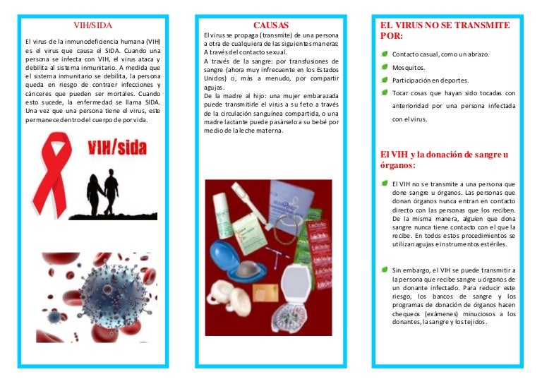 Triptico el sida