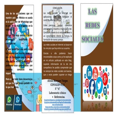 Triptico redes sociales | DOCX