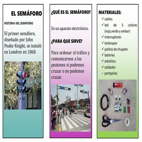 Presentacion componentes de semaforo | PPT