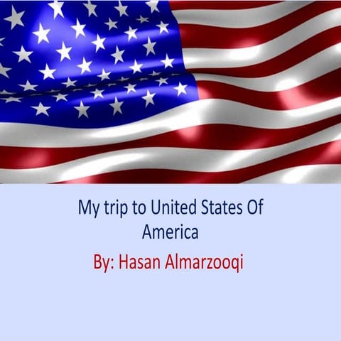My Trip to usa | PPTX