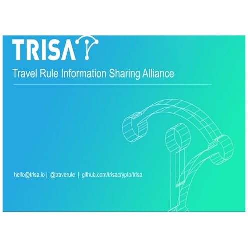Travel Rule Information Sharing Alliance | PDF