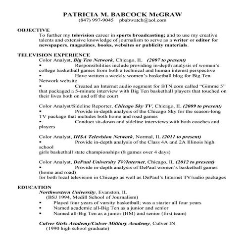 Trishresume2013 | PDF