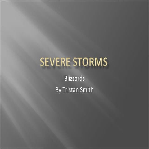 Severe Weather | PPTX