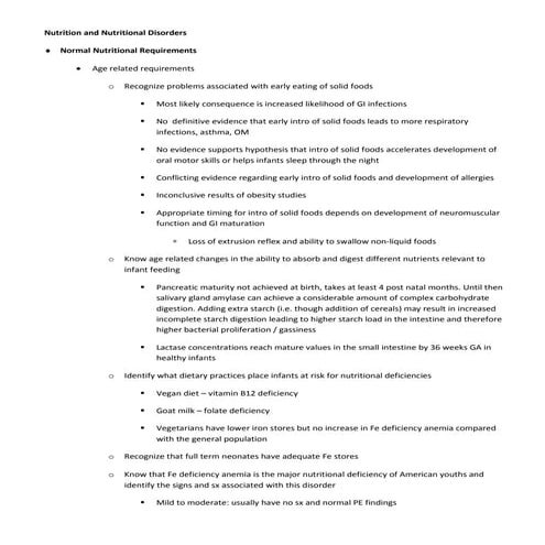 WHO guidelines on Nutrition | PPTX