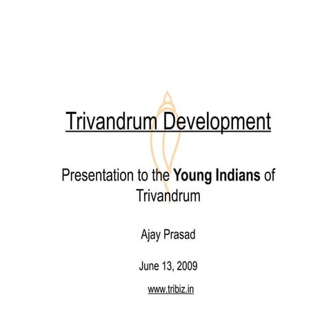 Trivandrum Master Plan Inputs - Final | PDF