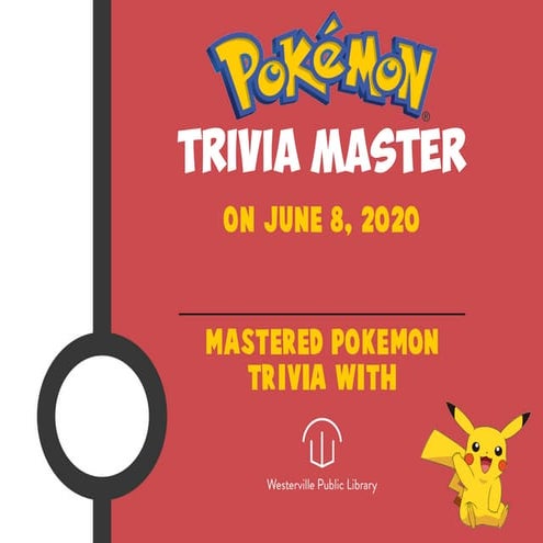 Pokemon Trivia Master Certificate | PDF