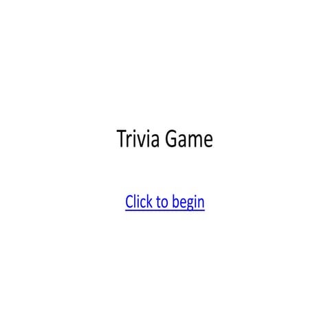 Trivia game sample | PPT