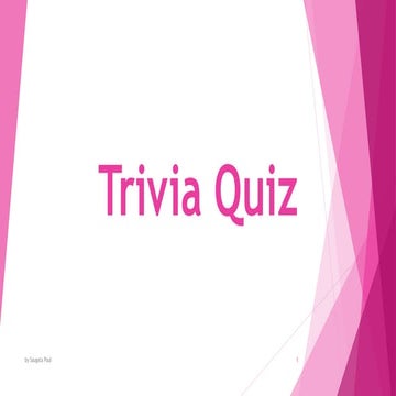 Trivia Quiz | PPTX