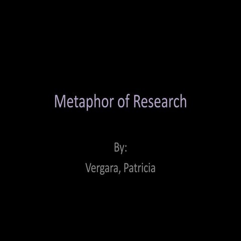 Trixie's metaphor of research | PPT