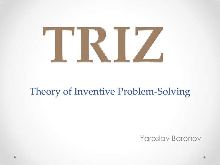 TRIZ overview and examples