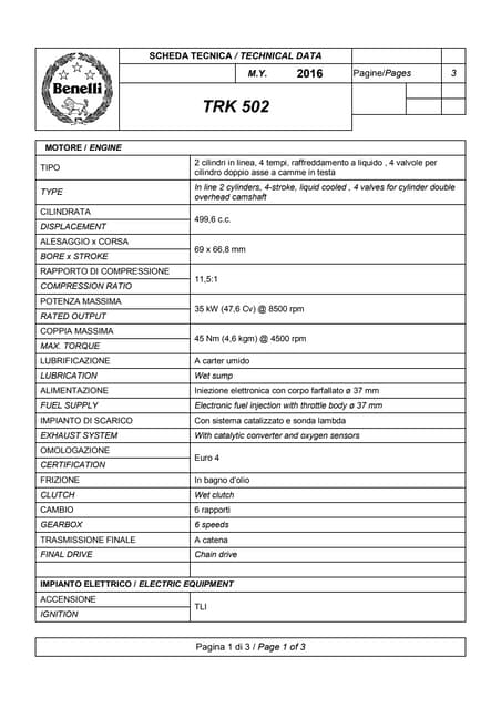 Benelli Tornado 302 | PDF