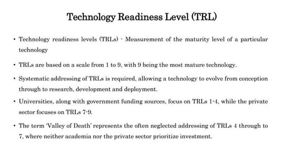 Understanding Technology Readiness Levels (TRL) | PPT