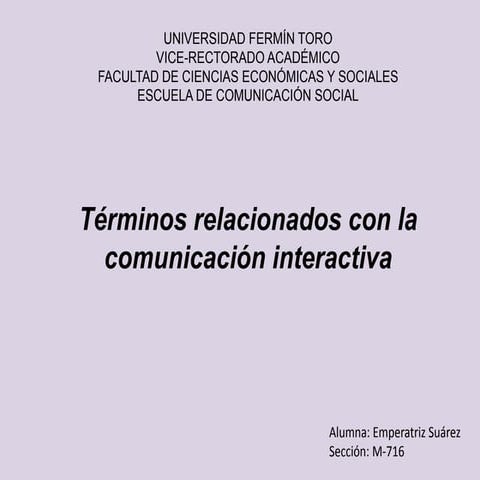 Comunicación interactiva | PPTX | Web Design and HTML | Internet