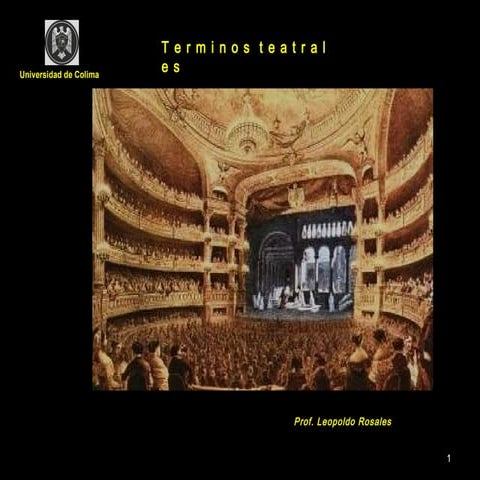 Partes de un teatro | PDF