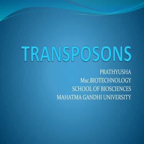 Transposons ppt | PPTX