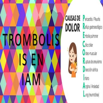 trombolisis en infarto agudo al miocardio | PPTX
