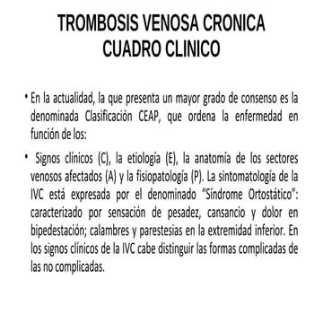 Clasificacion Ceap para varices | PPTX