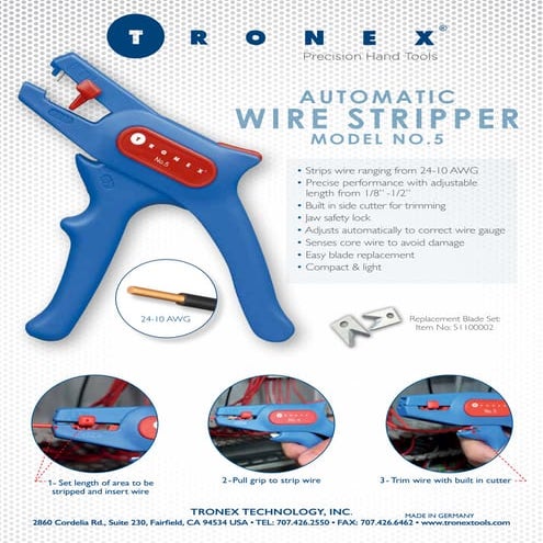 Tronex wire stripper 5 NO.5 | PDF