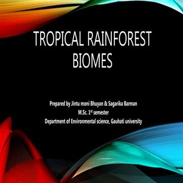 Tropical rainforest biomes | PPTX