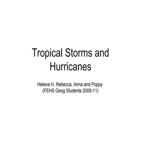 Tropical storms | PPT