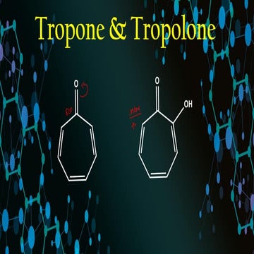 Tropone & Tropolones Aromaticity | PDF | Chemistry | Science