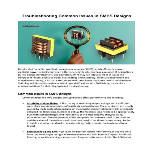 Troubleshooting Common Issues In SMPS Designs.pdf