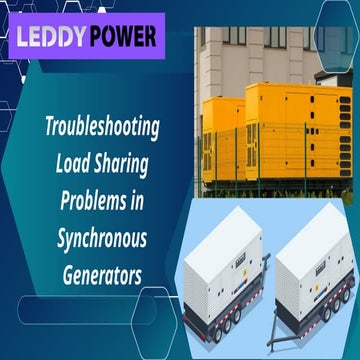 Troubleshooting Load Sharing Problems In Synchronous Generators Pptx