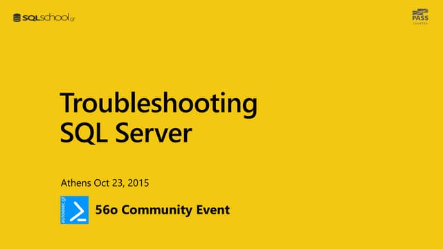 Troubleshooting Sql Server Pdf