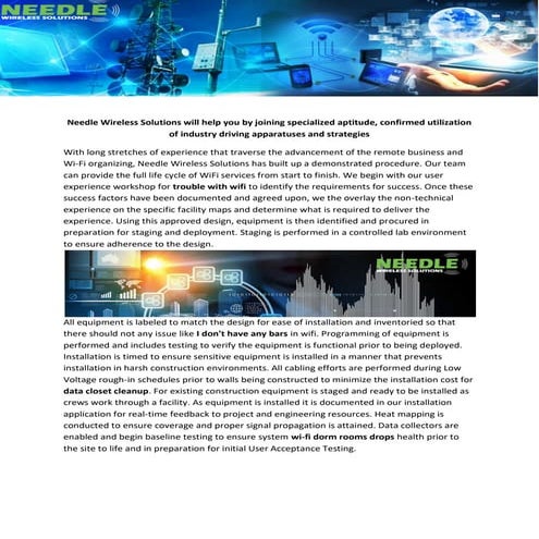 Trouble with wifi | PDF