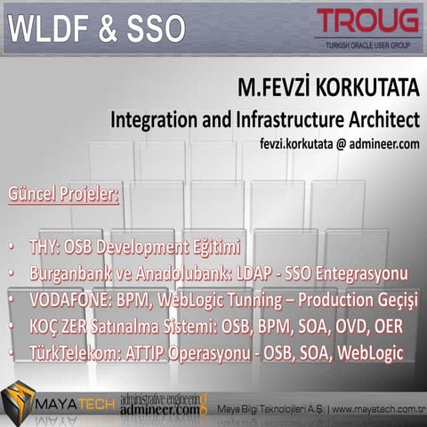 Troug Weblogic Wldf Ve Sso Sunumu Fevzi Korkutata Ppt