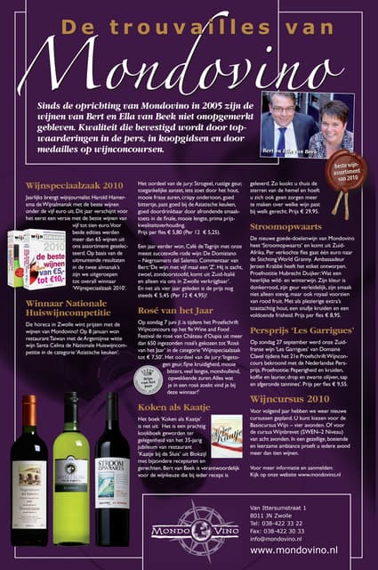 Flyer Mondovino | PDF | Alcoholic Beverages | Food & Drink