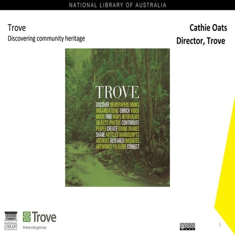TROVE - Discovering community heritage - Cathie Oats (NLA) | PPT